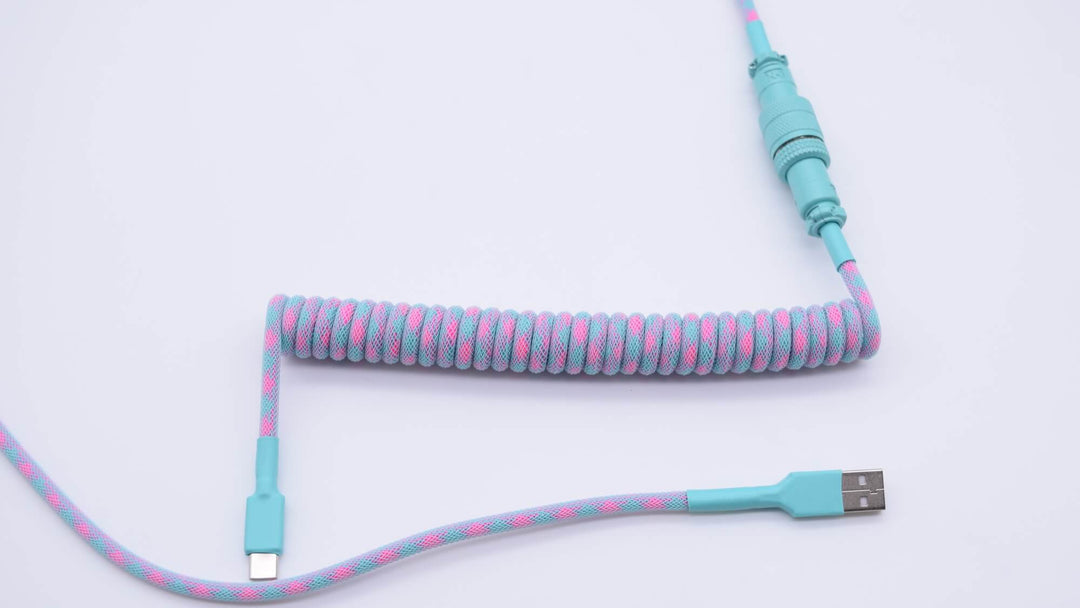 Seafoam Cotton Candy Cable – Mechcables