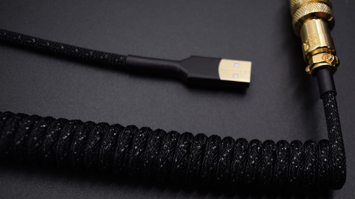 Lightspeed & Gold Coiled Aviator Cable – Mechcables