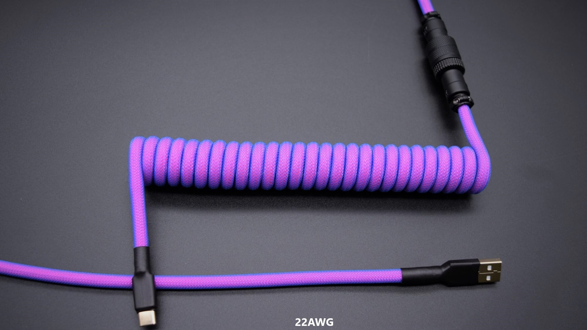 Laser Themed Coiled Aviator Cable – Mechcables