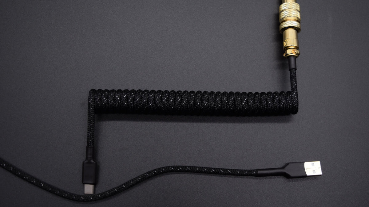 Lightspeed & Gold Coiled Aviator Cable – Mechcables