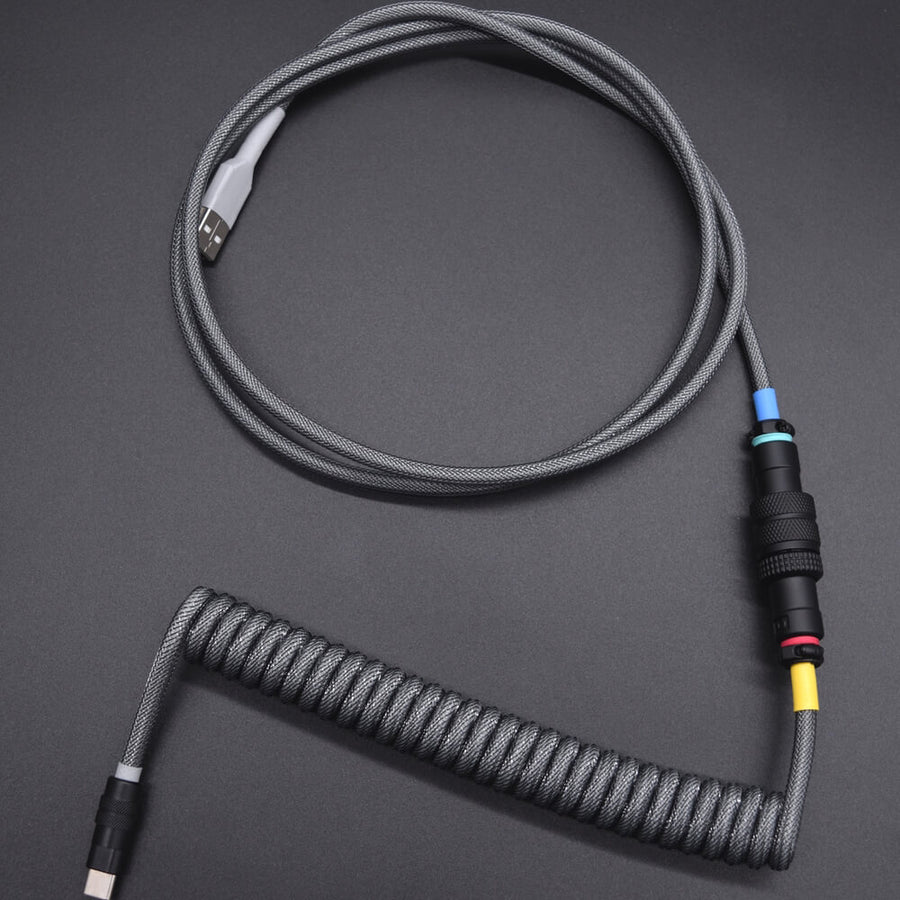 DualShot 2 Coiled Aviator Cable – Mechcables
