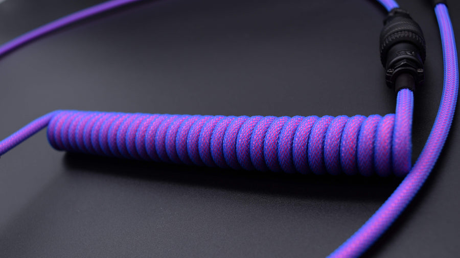 Laser Themed Coiled Aviator Cable – Mechcables