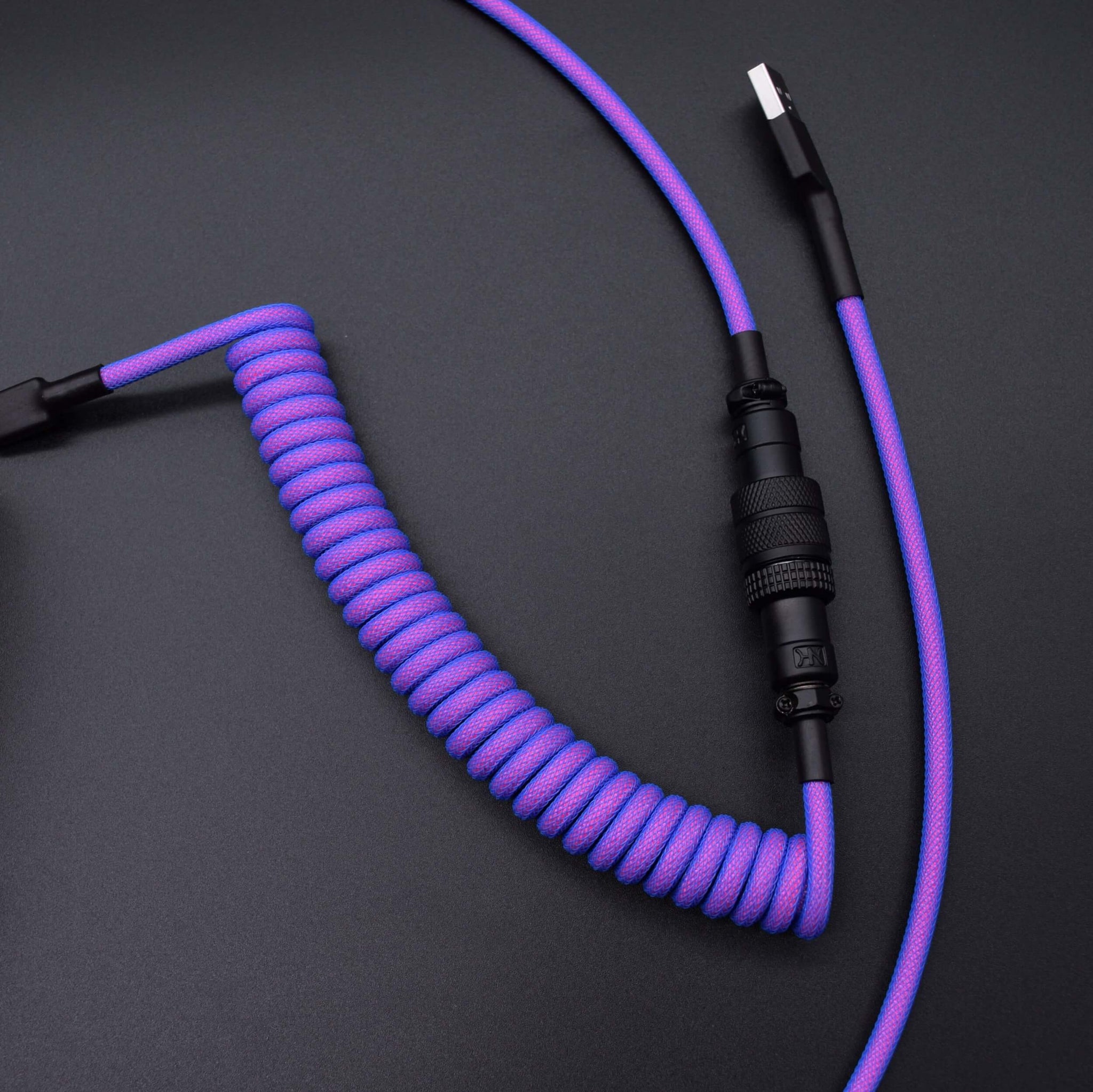 Laser Themed Coiled Aviator Cable – Mechcables